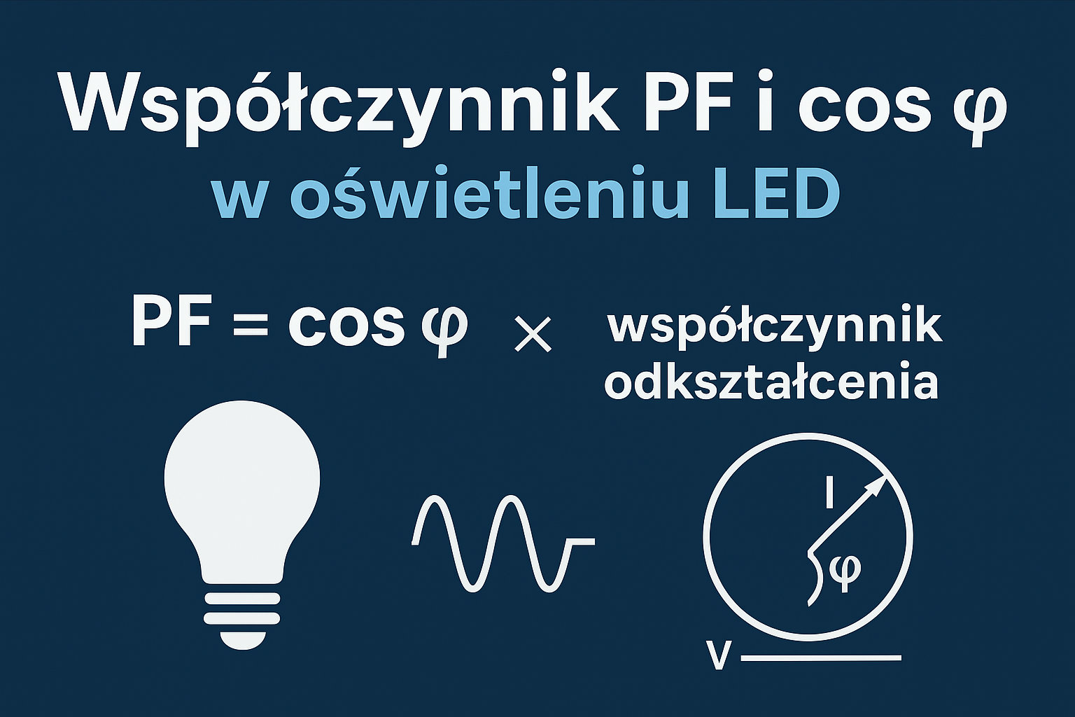 Współczynnik PF i cos φ w oświetleniu LED – co oznaczają i jaki mają ...